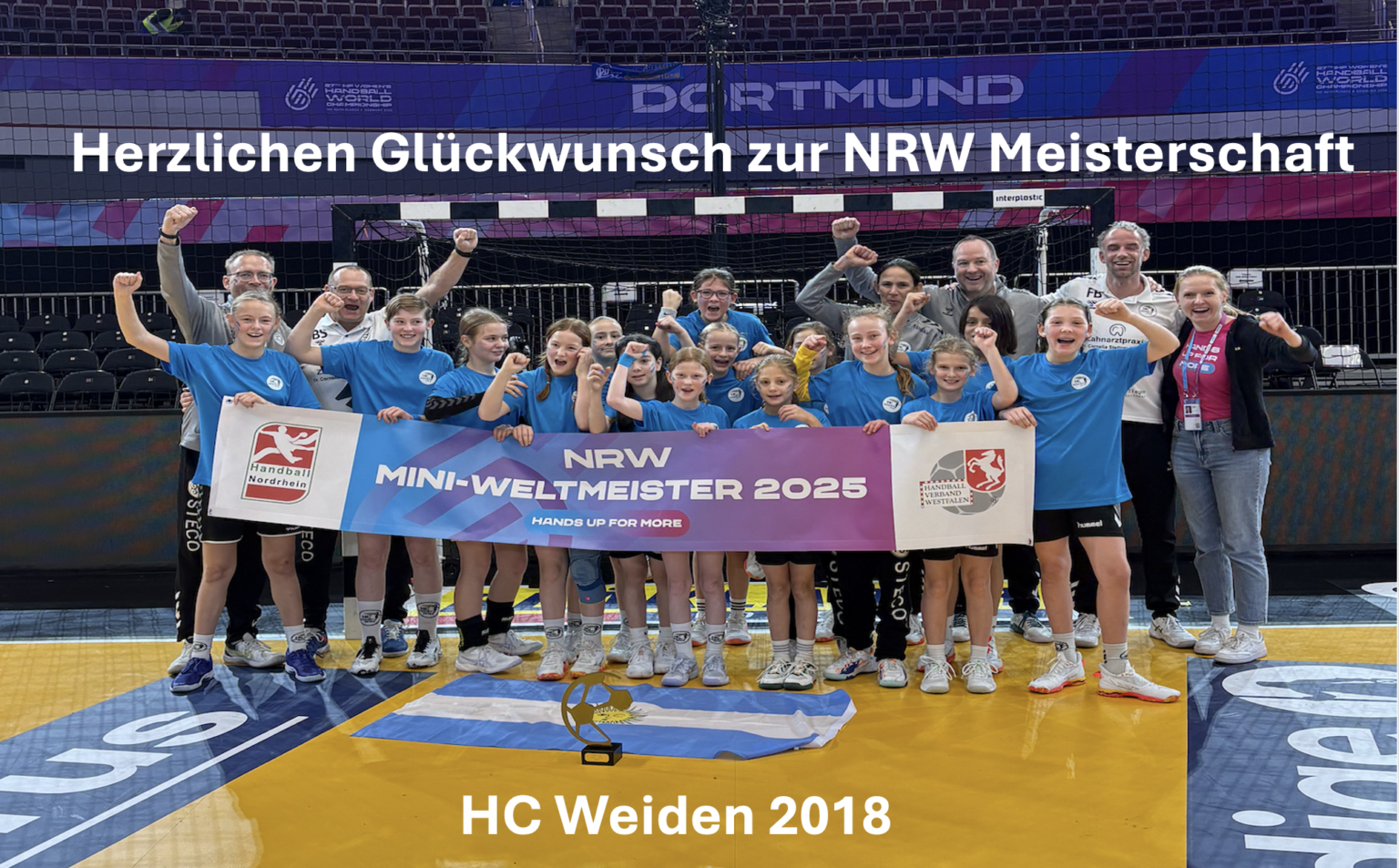 Weibliche E-Jugend des HC Weiden gewinnt NRW-Weltmeisterschaft